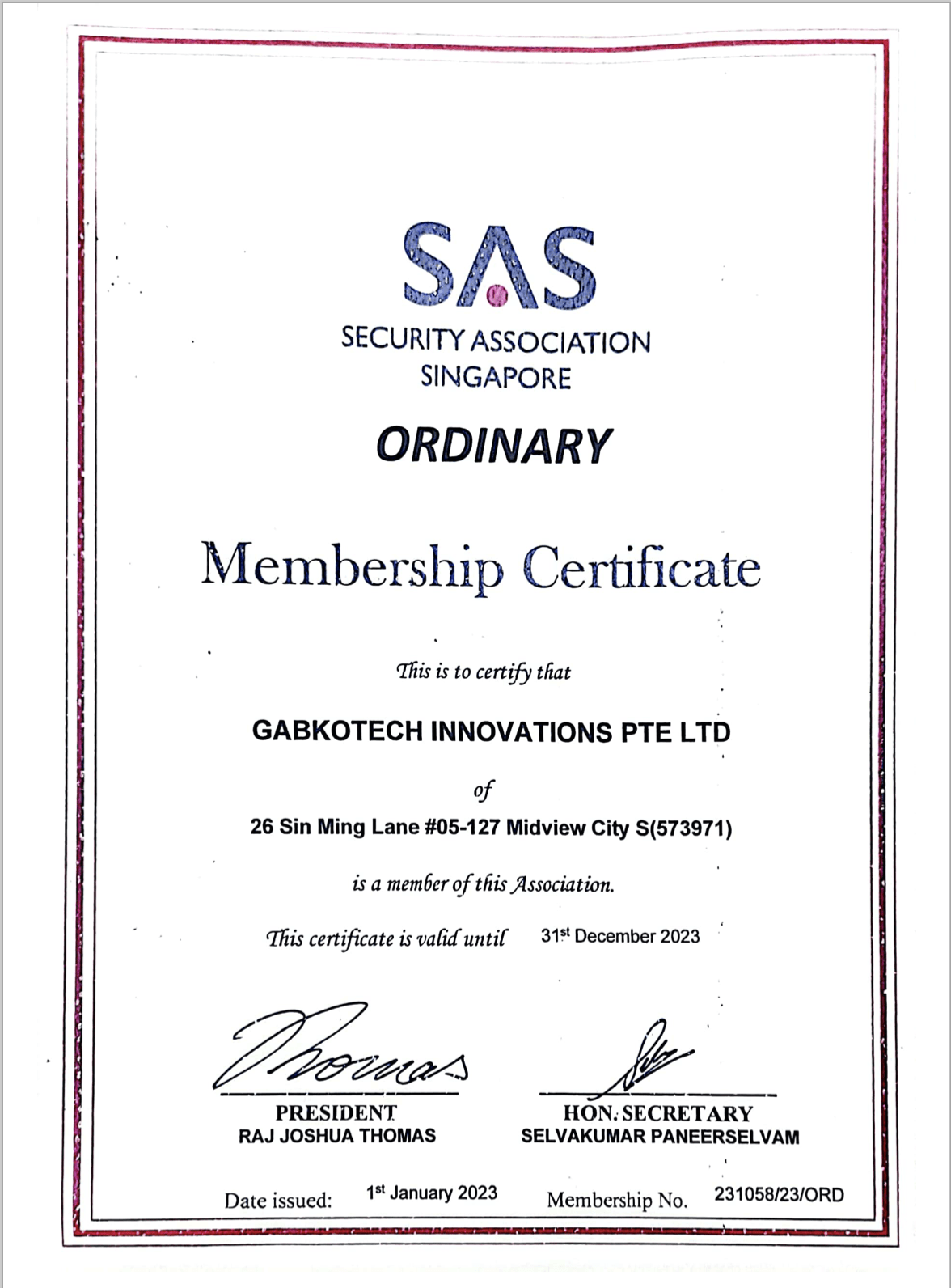 SAS - Security Association Singapore State of Convention 2023