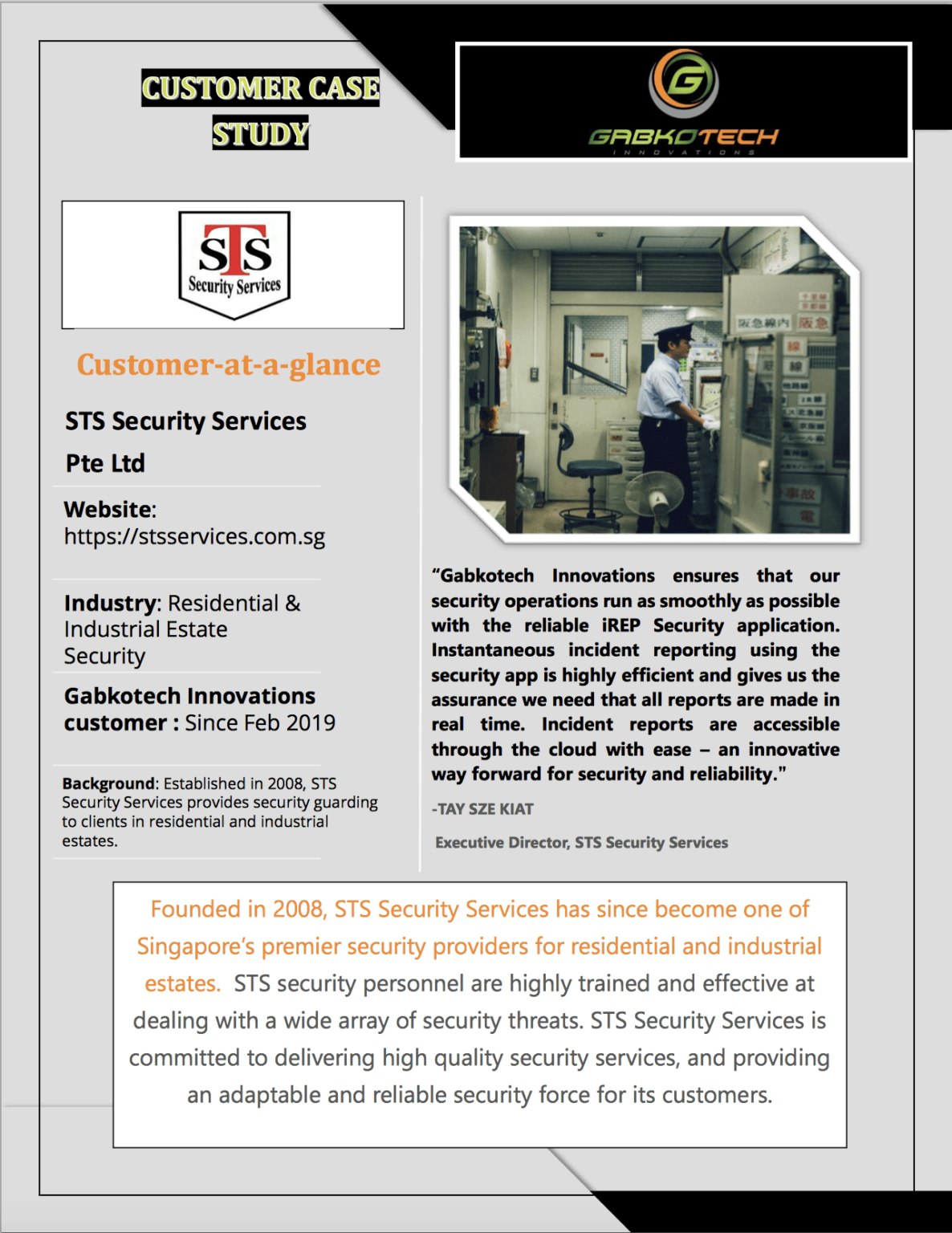 Streamlining Security Operations with Gabkotech's iREP Security App